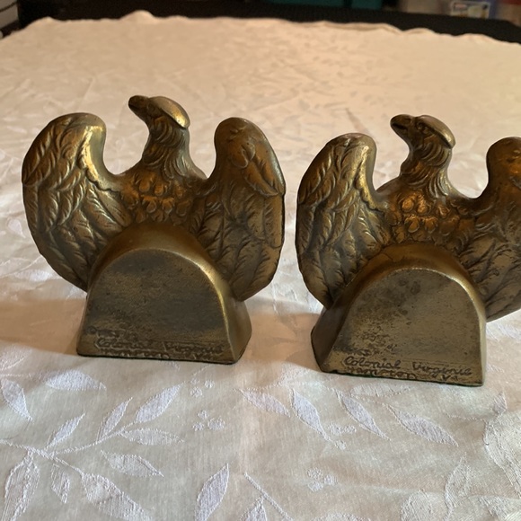 Accents | Vintage 1776 Eagle Shaped Bookends Colonial Virginia Hempton ...